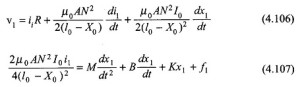 Dynamical Equations of Electromechanical Systems