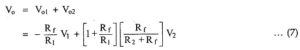 Subtractor using Op Amp or Difference Amplifier Circuit