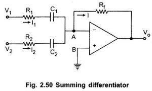 Summing Differentiator Circuit | EEEGUIDE.COM