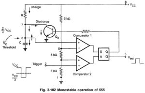 Monostable Multivibrator Using IC 555 I Working I Application