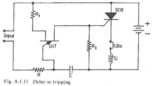 Time Delay Circuit | Representation of Delay Line | Delay in Tripping