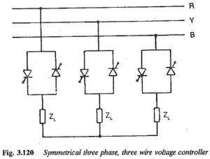 Three Phase AC Voltage Controller | Delta Connected Voltage Controller