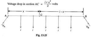 DC Distribution Calculation | DC Distributor Fed at one End