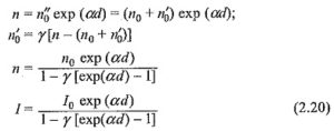 Townsend Current Growth Equation | Spark Breakdown Voltage