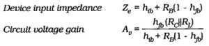 Common Base Circuit Diagram | Input and Output Impedance