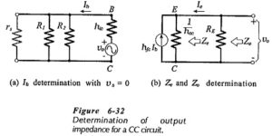 Common Collector Circuit Analysis | Input and Output Impedance