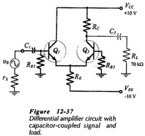 Differential Amplifier Circuit using Transistors | Design Calculations