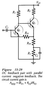 Parallel Current Negative Feedback Circuit | Circuit Design