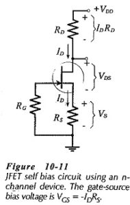 Self Bias Circuit Diagram | Self Bias for P Channel JFET