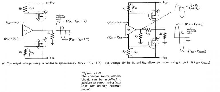 Common Source Amplifier Using an Op Amp Driver Stage