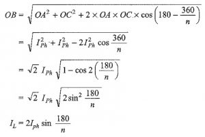 3 Phase Delta Connection | Voltage and Current Relation