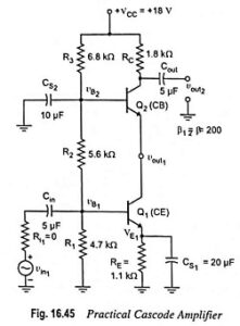 Cascode Amplifier or CE-CB Configuration - EEEGUIDE.COM