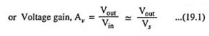 Voltage Amplifier - Definition and Equivalent Circuit