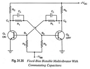 Commutating Capacitor in Bistable Multivibrator or Speed up Capacitor
