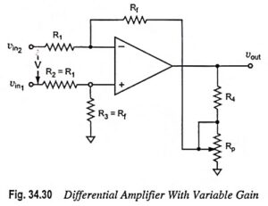 Op Amp Differential Amplifier Circuit Diagram and its Operation
